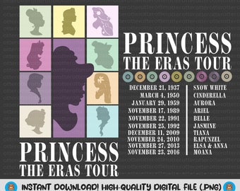 Princess Svg, the Eras Tour Princess PNG, Princess Comfort Color Png ...