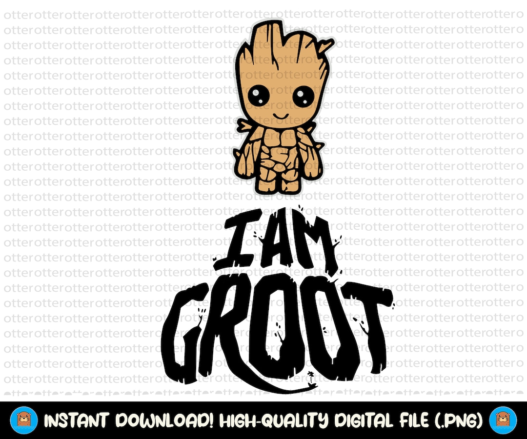 Groot Png, Baby Groot Svg, I Am Groot Png, Groot Clipart, Png for ...