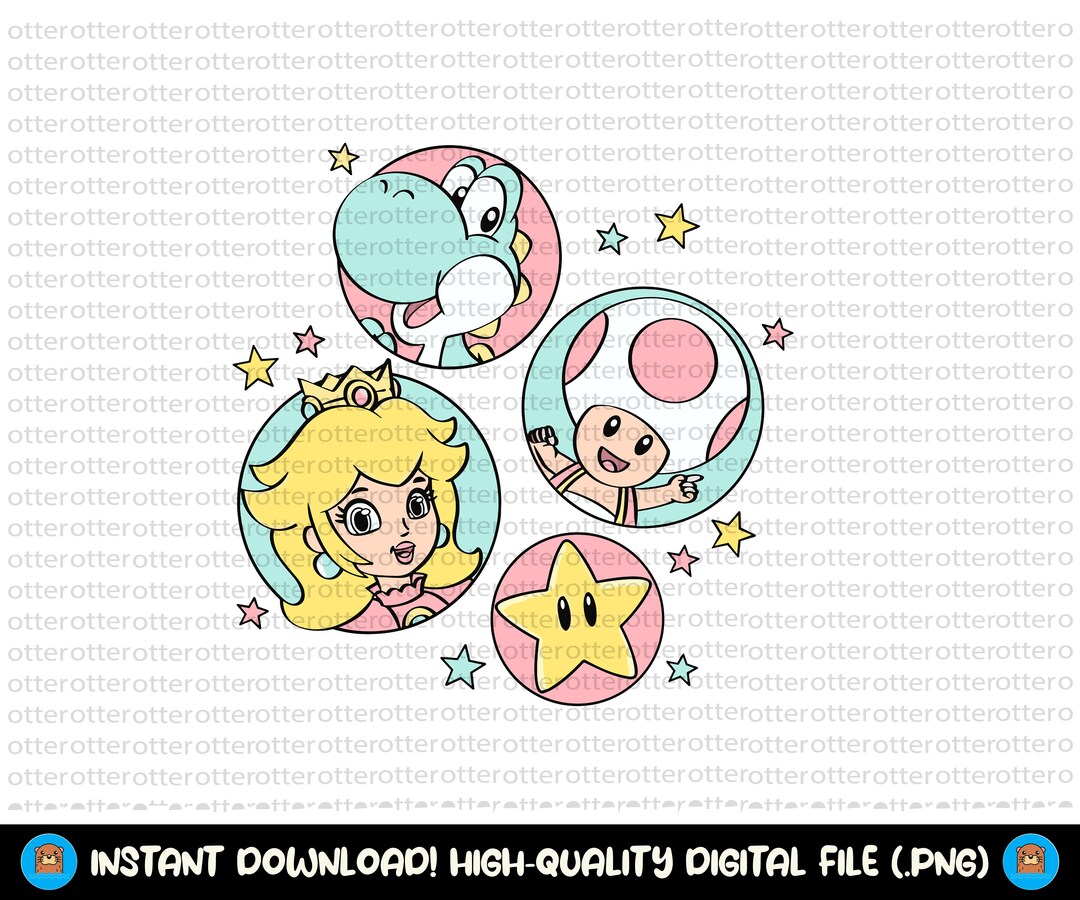 Princess Peach Png, Design Png, Super Mario Bros PNG Instant Digital ...