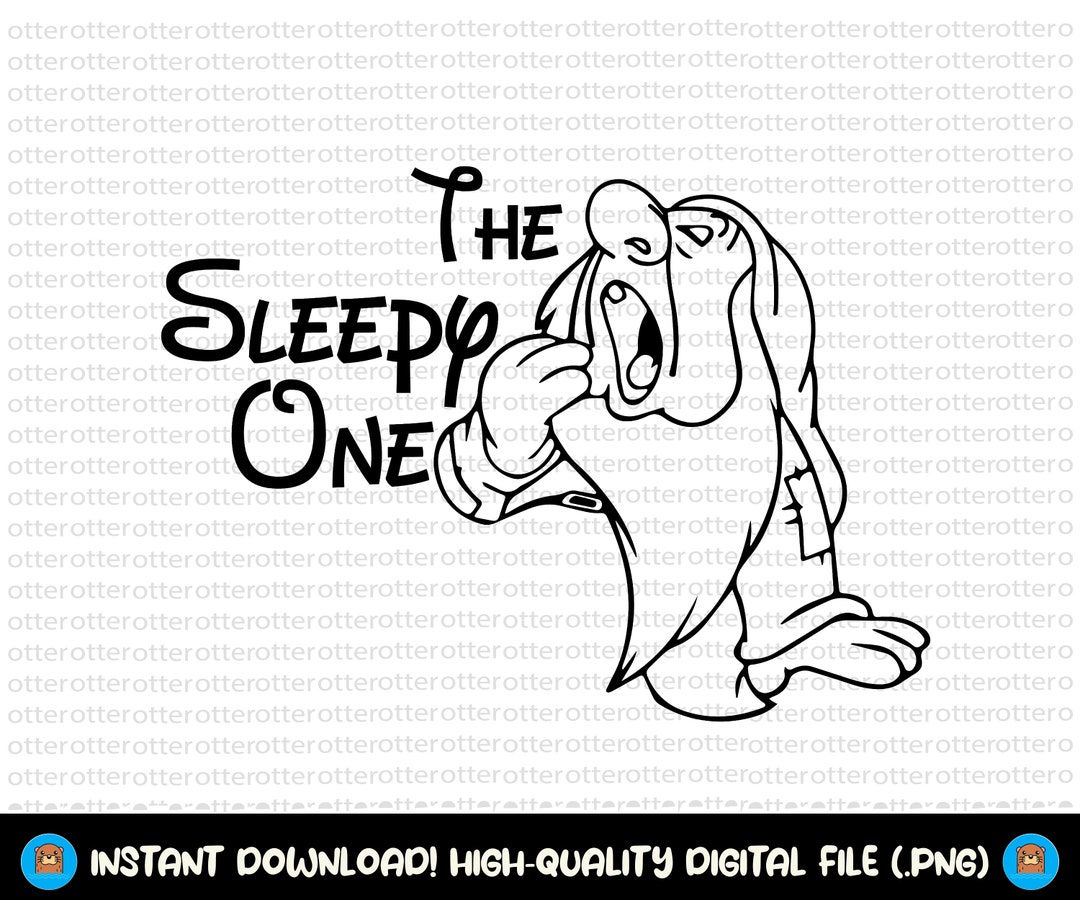 The Sleepy One, Seven Dwarfs Png, Seven Dwarfs Svg, Svg Files for ...