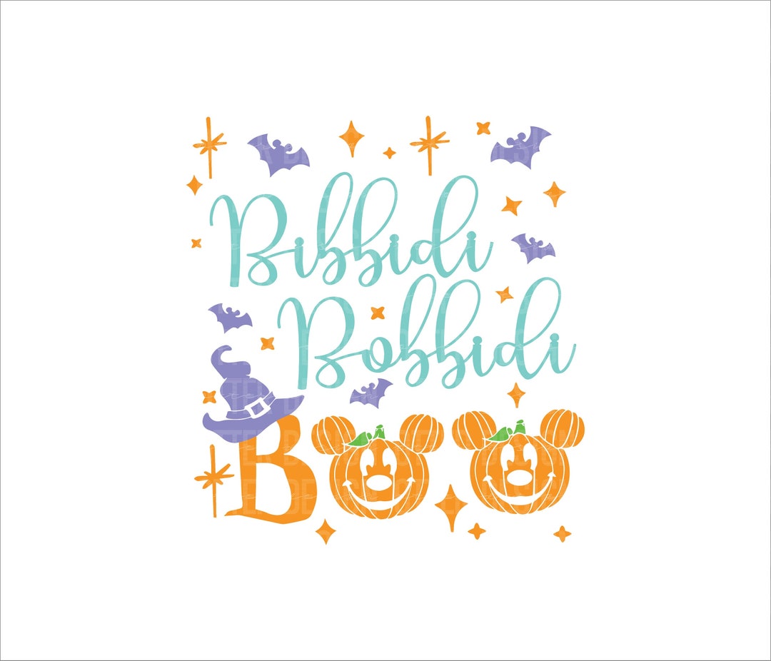 Bibbidi Bobbidi Boo Pumpkin Halloween Svg Png, Trick or Treat Svg ...