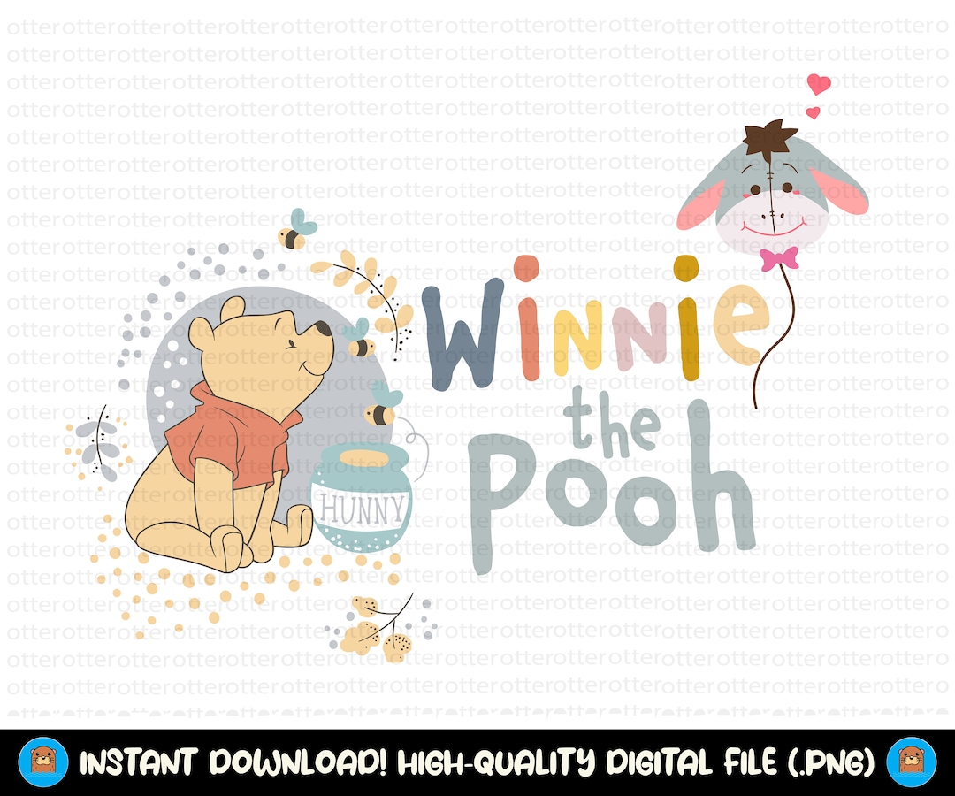 Retro Winnie the Pooh Svg, Winnie the Pooh Svg, Winnie the Pooh ...