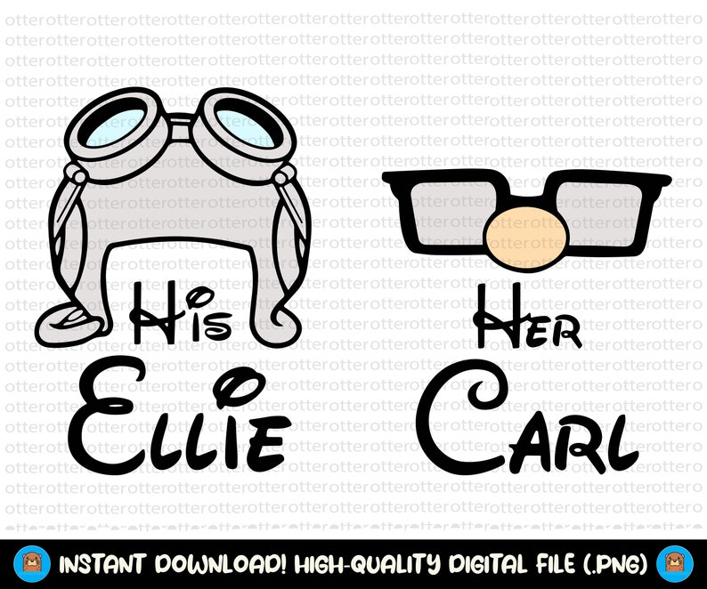 Ellie and Carl Svg, up Valentine Svg, Carl Png, Her Carl His Ellie Svg ...