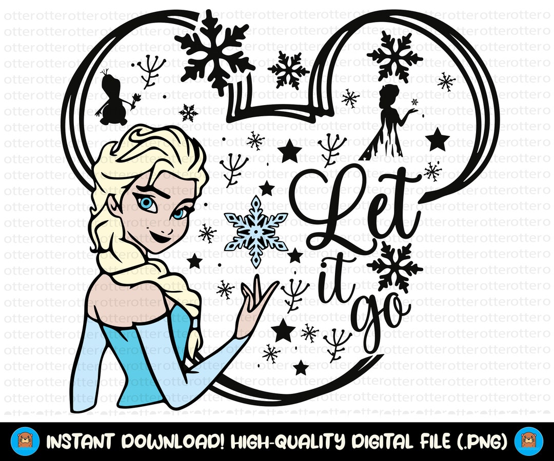 Let It Go Svg, Let It Go Png, Mickey Svg, Elsa Svg, Snowflake Svg ...