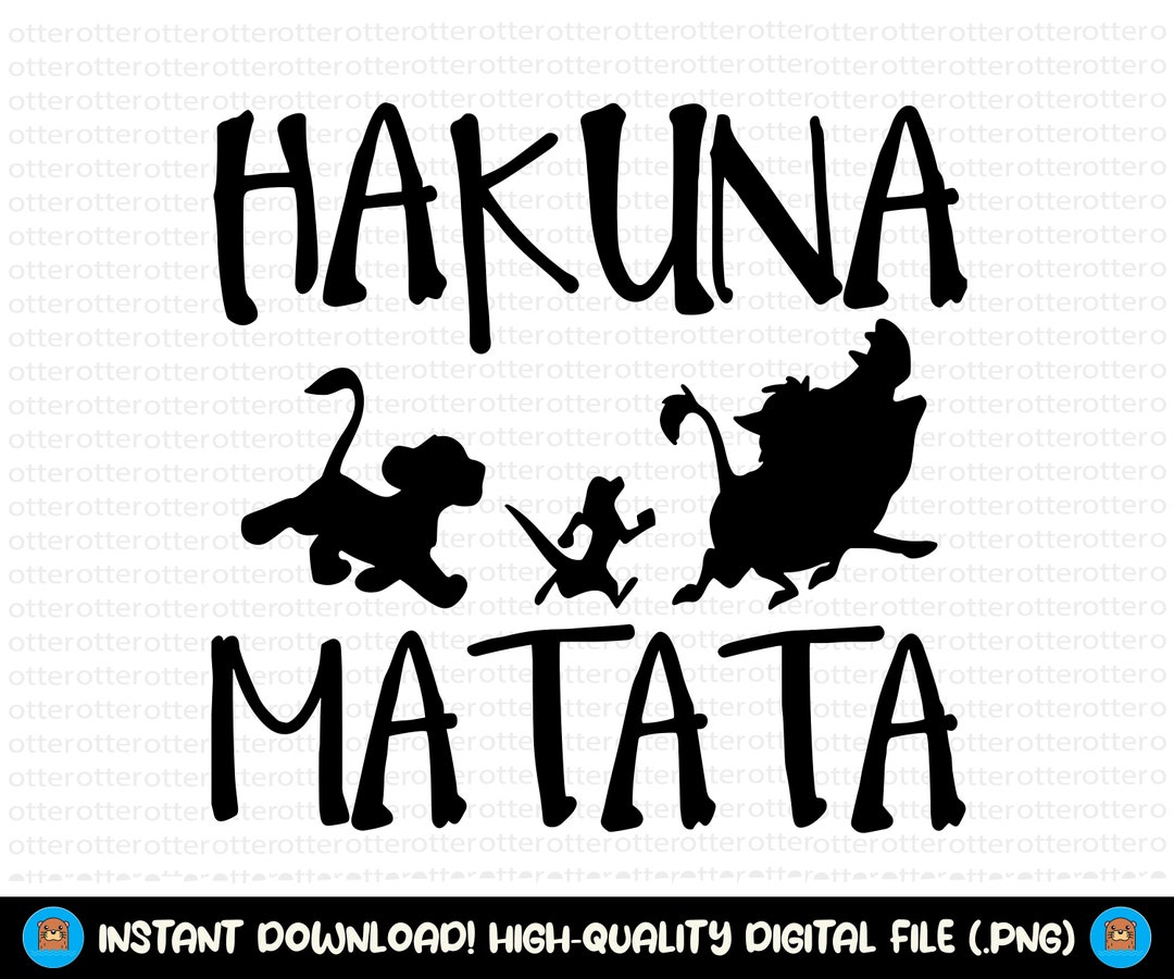 Hakuna Matata Svg Bundle, Hakuna Matata Svg, Family Trip Svg, Hakuna ...