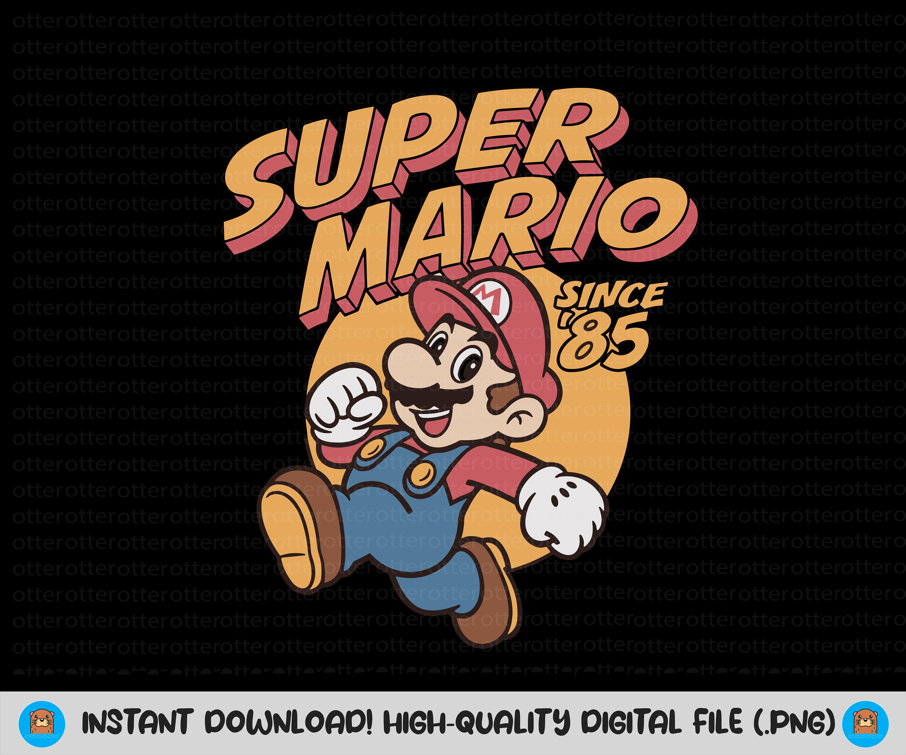 Super Mario Since 85 Retro Png, Super Mario Clipart, Printable Mario ...
