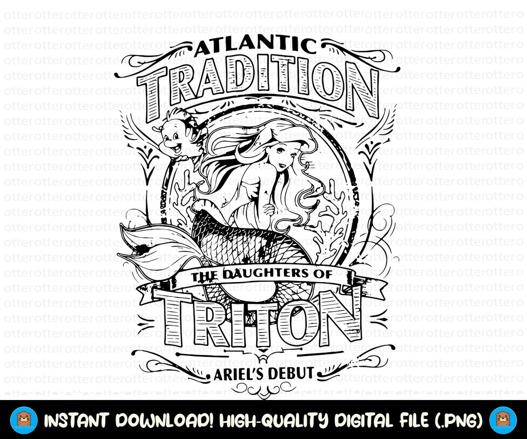 Retro Atlantic Tradition Png, Ariel Svg, Ariel Png, Little Mermaid Png ...