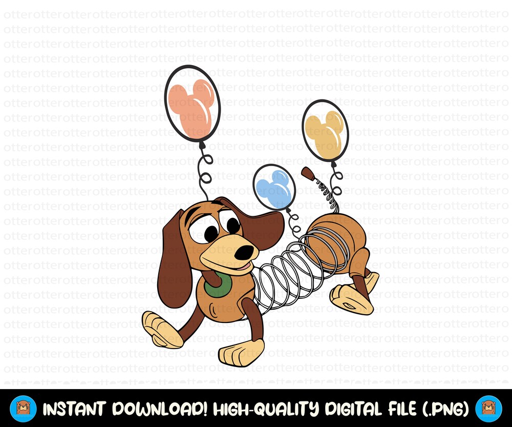 Peckshirt Custom Retro Slinky Dog Png, Slinky Dog Png, Toy Story Png ...