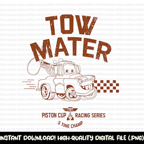 Tow Mater Logo - Etsy