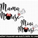 Mama Mouse Svg, Mini Mouse Svg, Mom and Daughter Mouse Svg, Girl Mouse ...