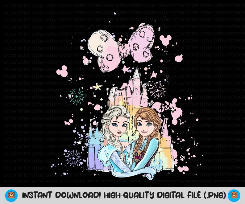 Watercolor Princess Friends Png, Best Friends Princess Png, Magical ...