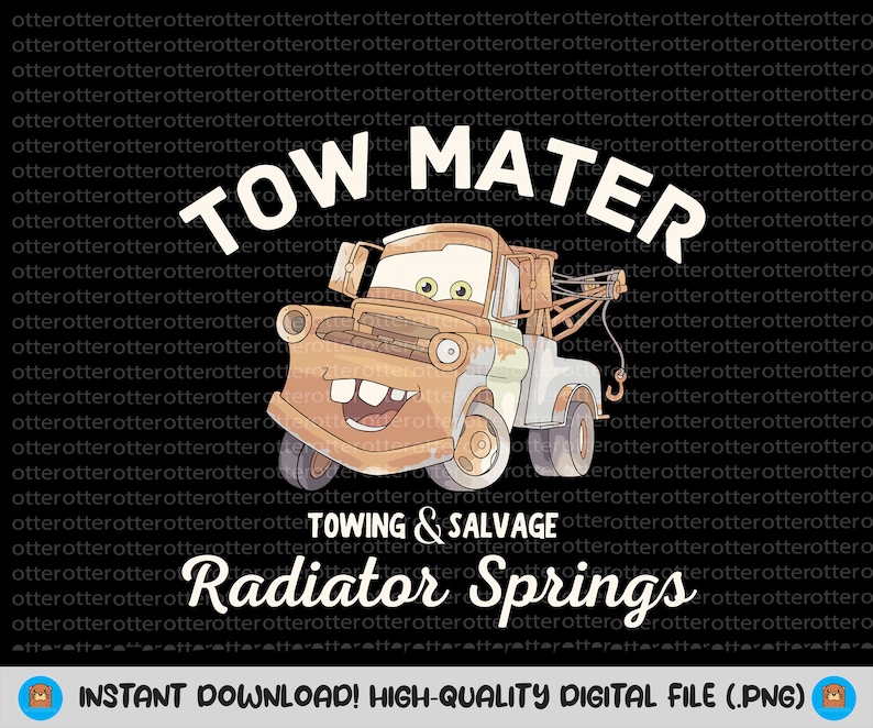 Retro Tow Mater Radiator Springs Png, Tow Mater Png, Retro Mater Png ...