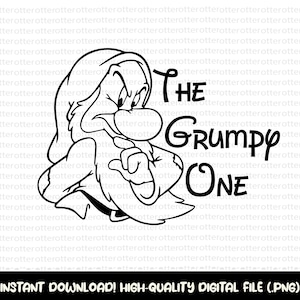 The Grumpy One, Seven Dwarfs Png, Seven Dwarfs Svg, Svg Files for ...
