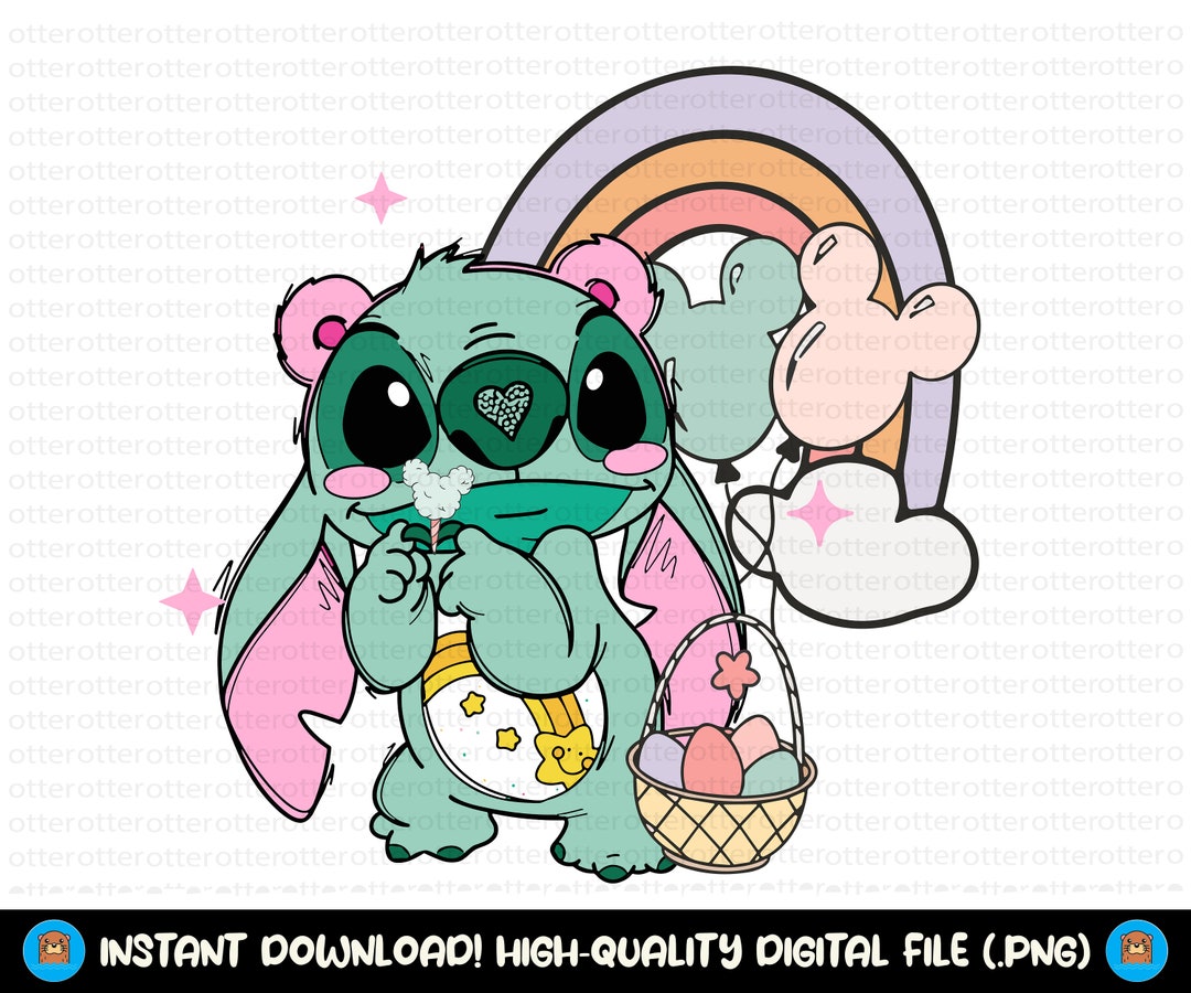Happy Easter Stitch Png Svg, Stitch Easter Svg, Stitch Png, Stitch Svg ...