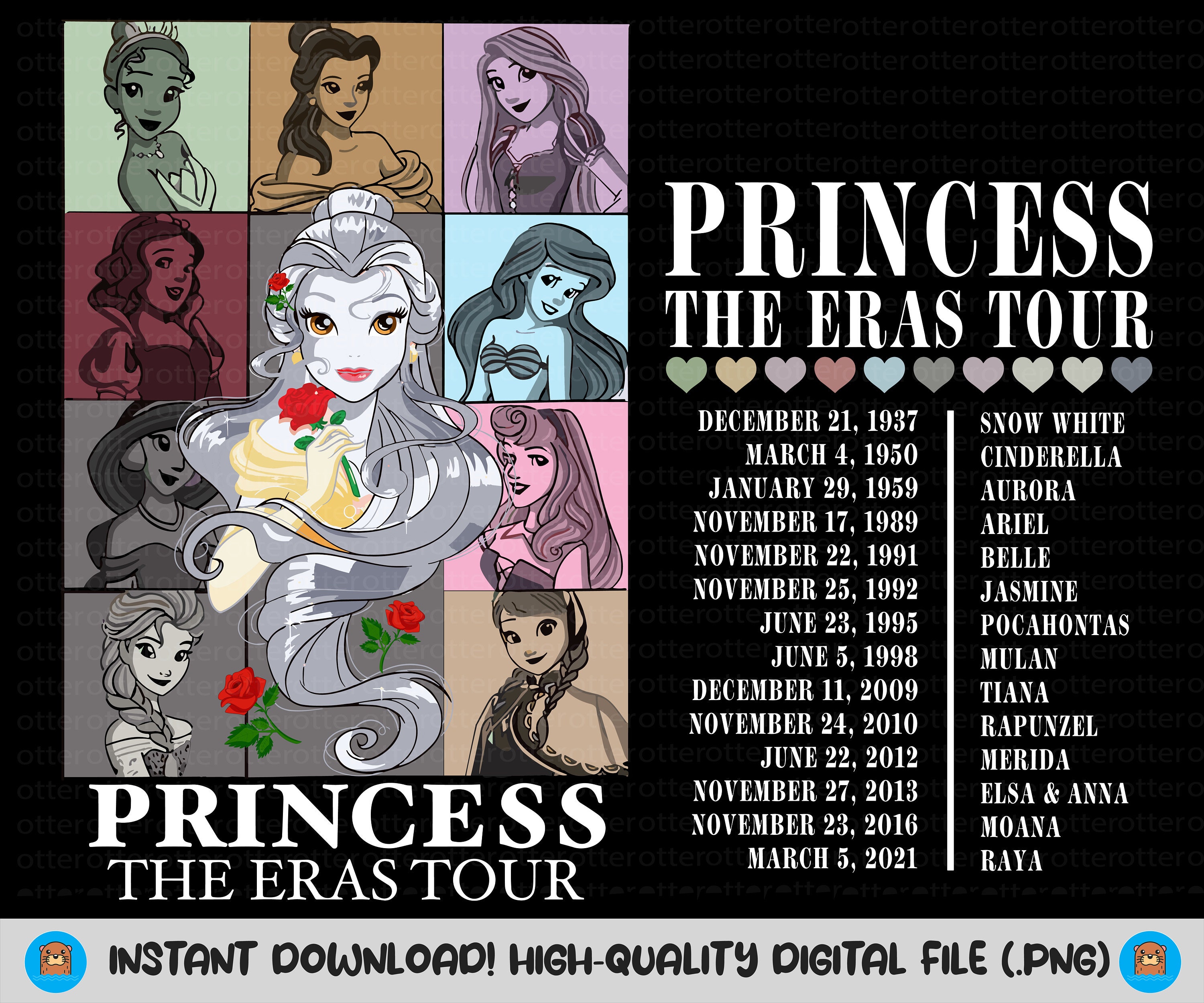 Princess Svg, the Eras Tour Princess PNG, Princess Comfort Color Png ...