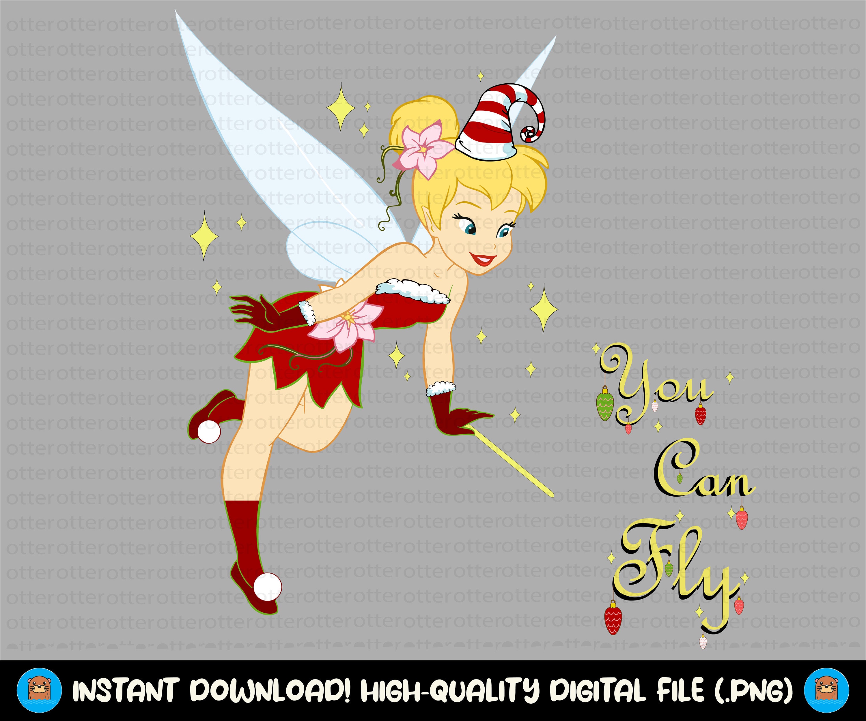 Tinkerbell Christmas Svg Png, Merry Christmas Svg Png, Christmas ...