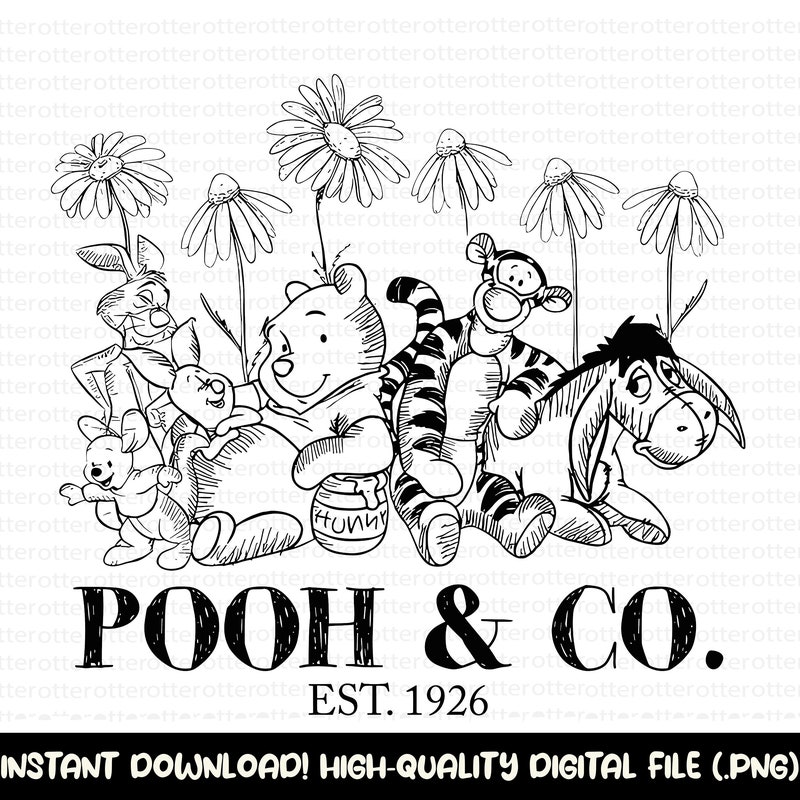 Winnie the Pooh Outline - Etsy