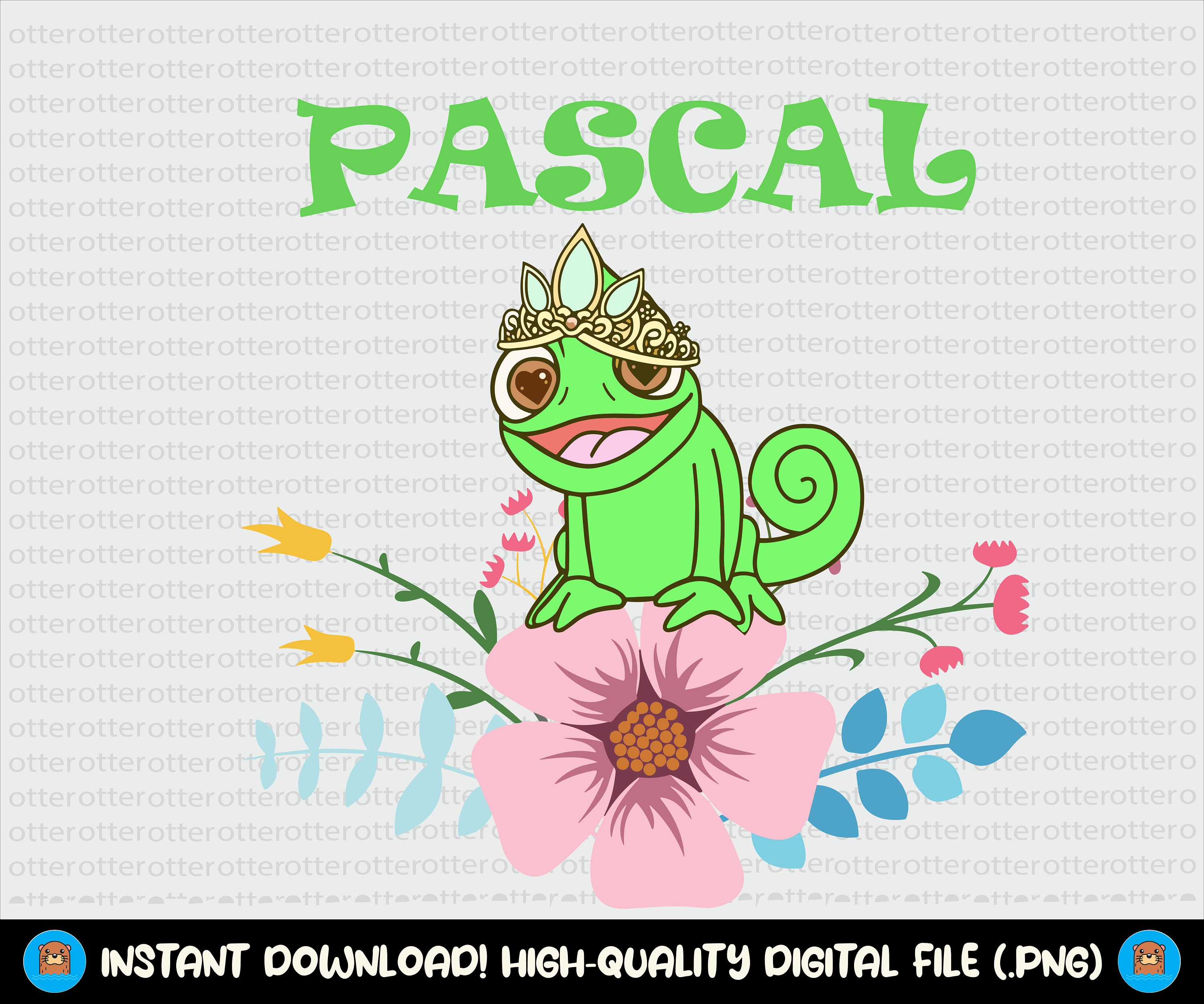 Retro Rapunzel Pascal Png, Retro Princess Png, Retro Pascal Png, Floral ...