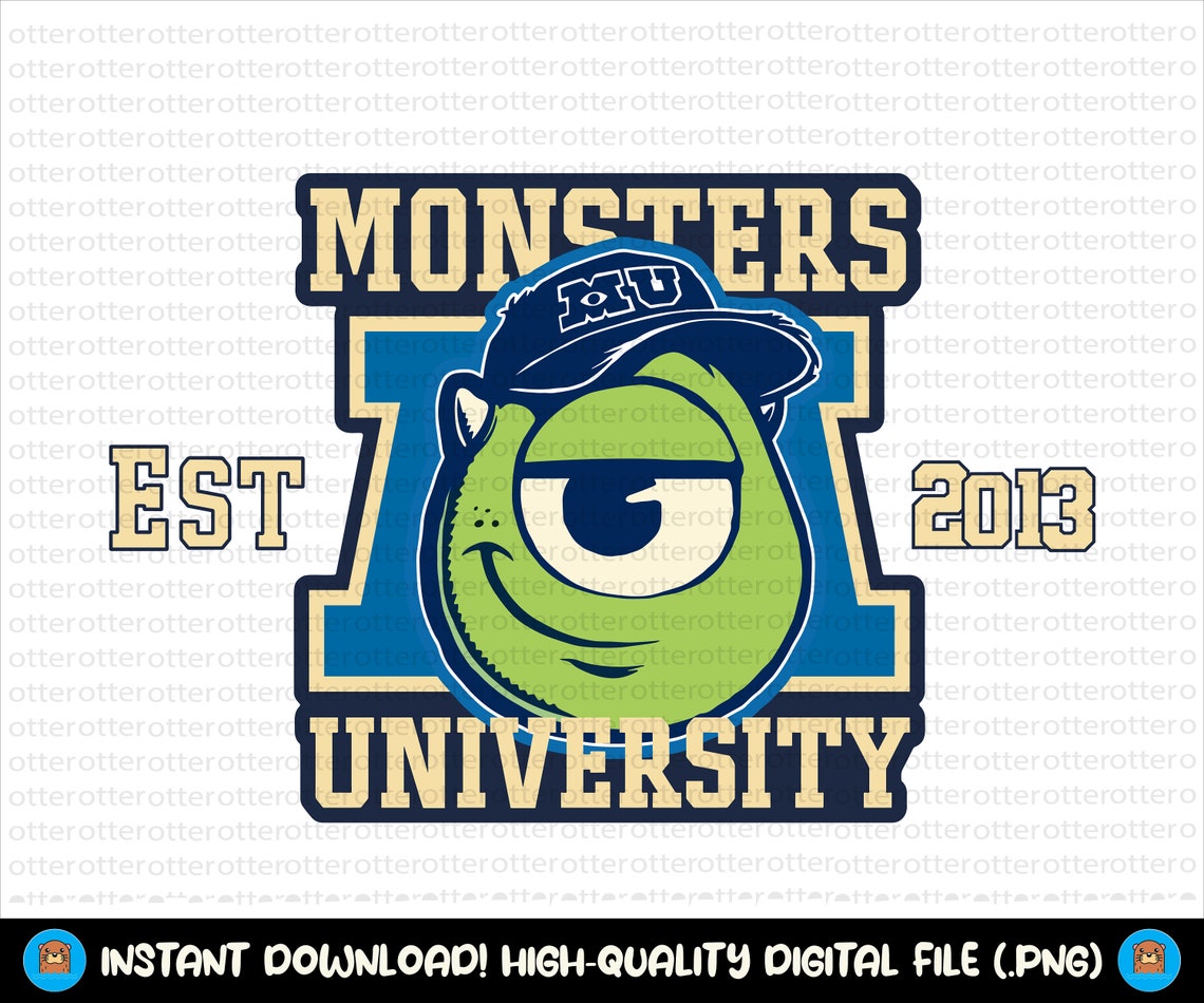 Monsters University Svg Monsters University Png Monsters - Etsy