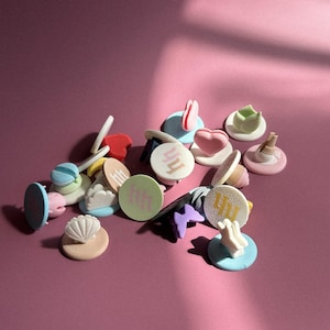 Heart Charm Polaroid / Toploader Holder - Etsy