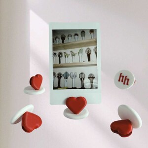 Heart Charm Polaroid / Toploader Holder - Etsy