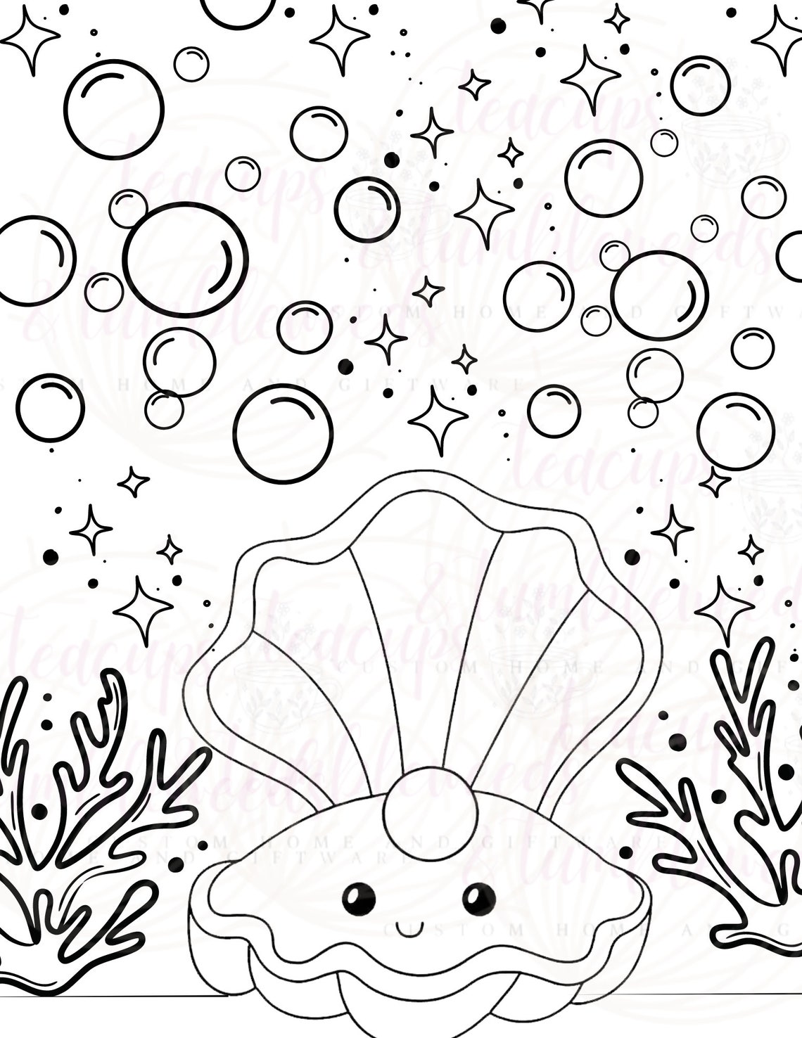 Under the Sea PRINTABLE Coloring Book, Digital Download, Coloring Pages ...