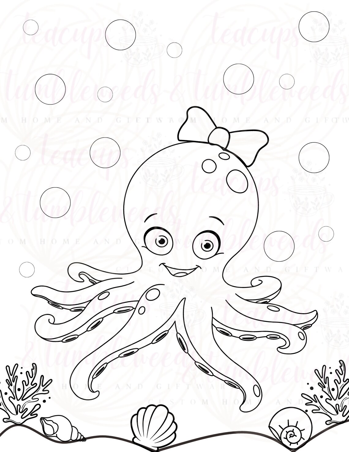 Under the Sea PRINTABLE Coloring Book, Digital Download, Coloring Pages ...