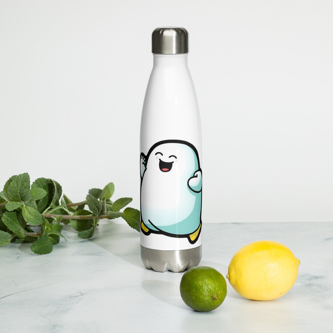 Ghost Water Bottle | Stainless Steel, Available in White & Black - Etsy