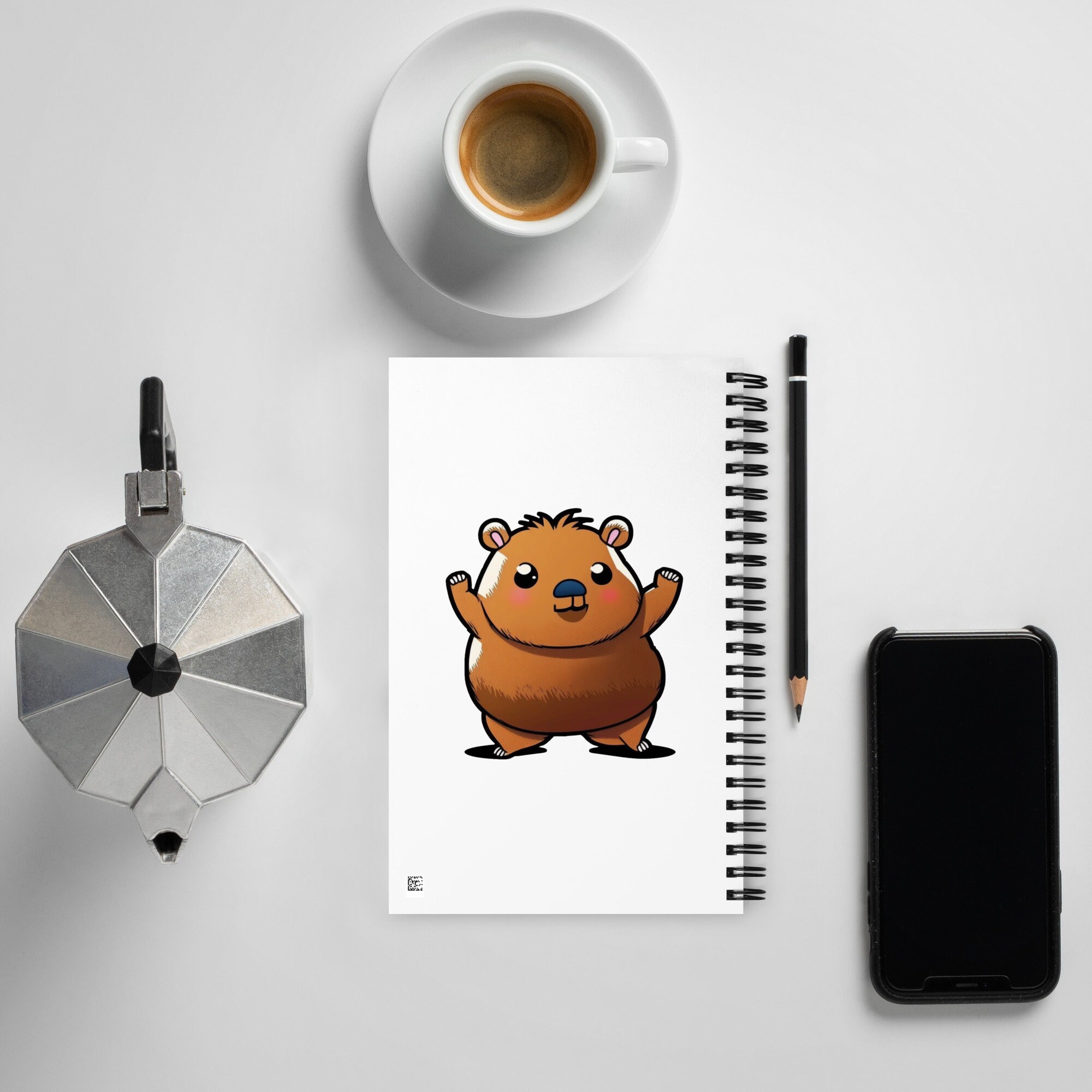Capybara Spiral Notebook | 140 Dotted Pages, 5.25” X 8.25” - Etsy