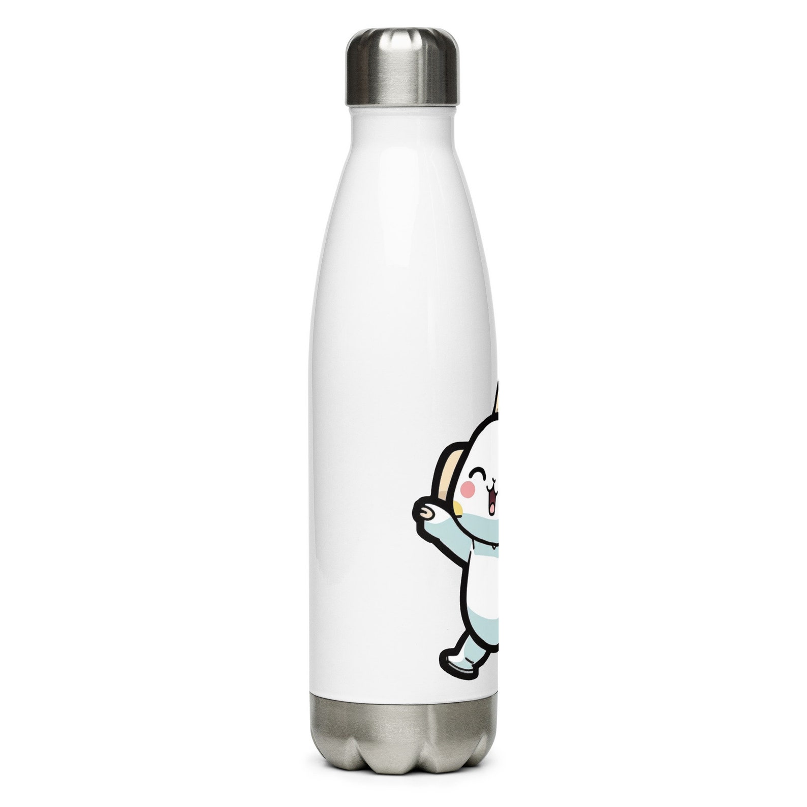 Bunny Water Bottle | Stainless Steel, Available in White & Black - Etsy