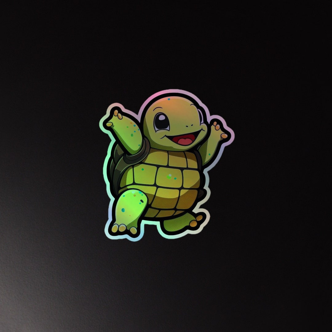 Holographic Turtle Stick-e-figure | Animal Sticker, Available in 3 ...