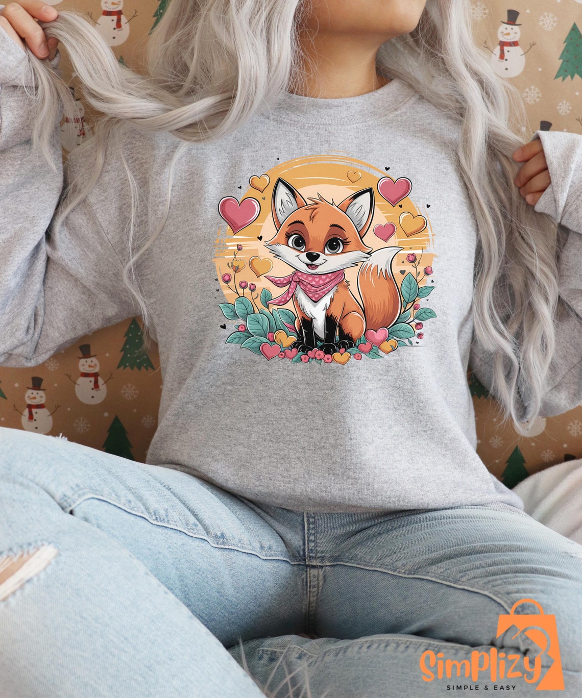 Valentine's Day Fox PNG: Romantic Fox Clipart (300 DPI Digital Download ...