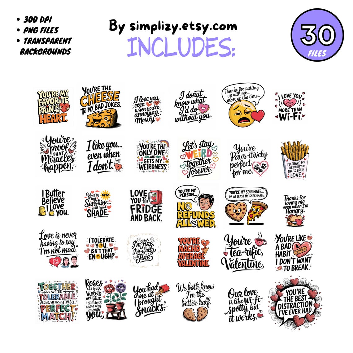 Snarky & Sarcastic PNG Bundle | Funny, Handwritten Sublimation Designs ...