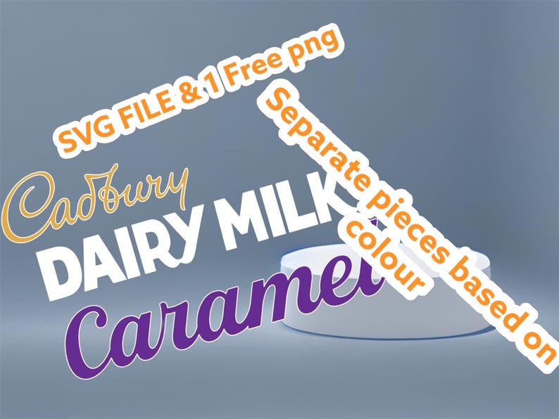 Cadbury Caramel -digital Svg File for Cricut - Split and Layered Ideal ...