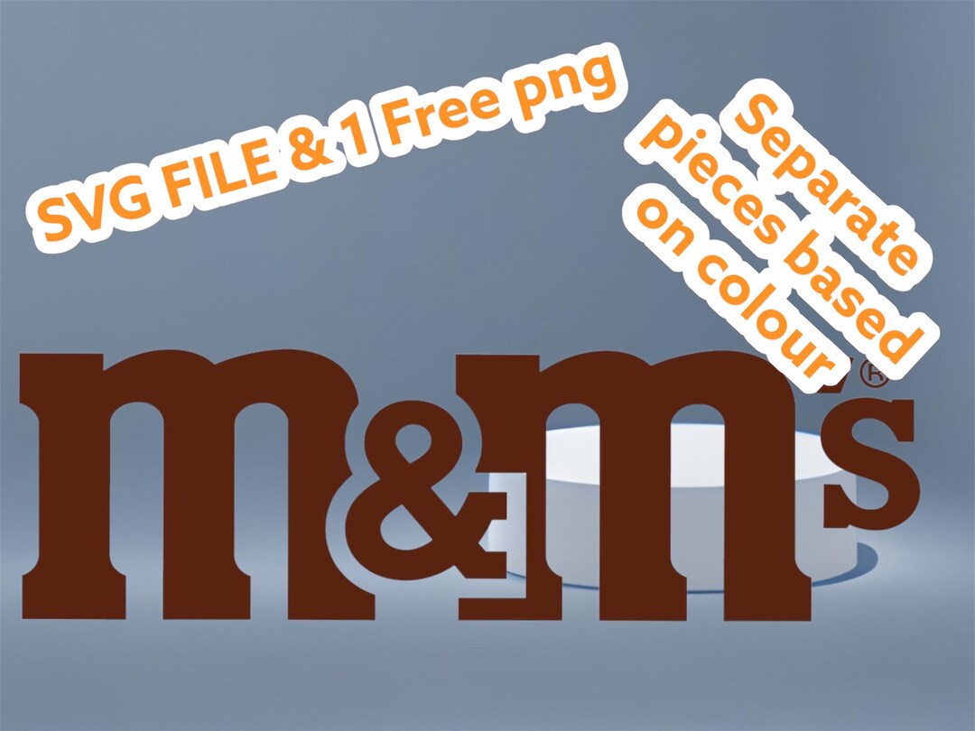 M&M PNG SVG – Split Layered Design, Cricut Ready (digital File) - Etsy