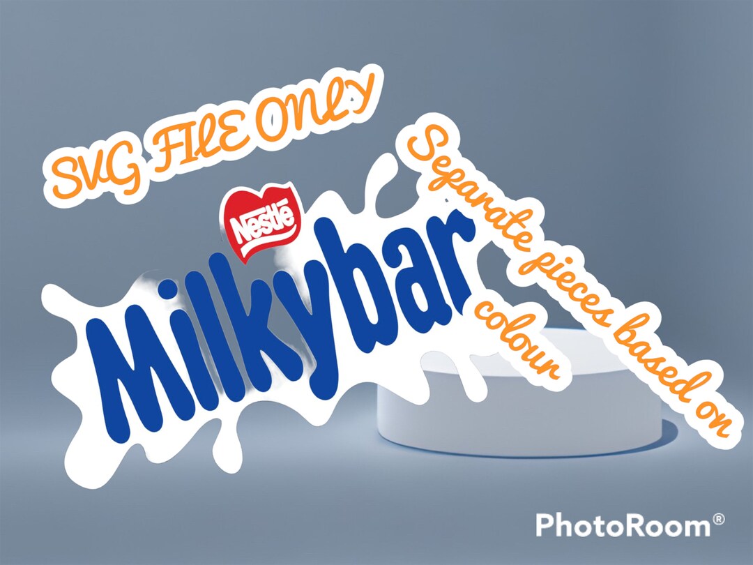 Nestle Milkybar Svg digital File for Cricut Split and Layered - Etsy UK