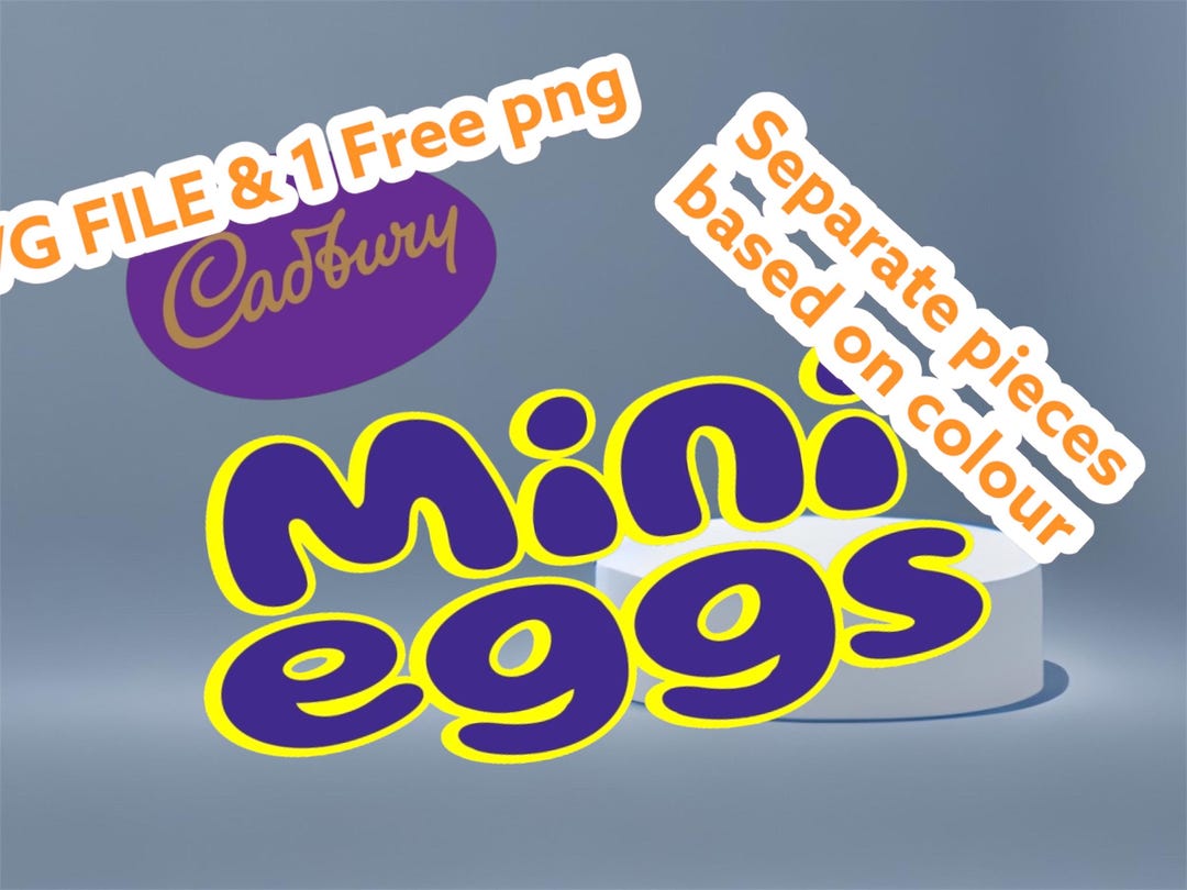 Cadbury Mini Egg Svg Digital File for Cricut Split and Layered Image ...