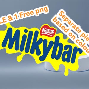 Milkybar SVG – Split Layered File for Cricut, Plus Free PNG - Etsy ...