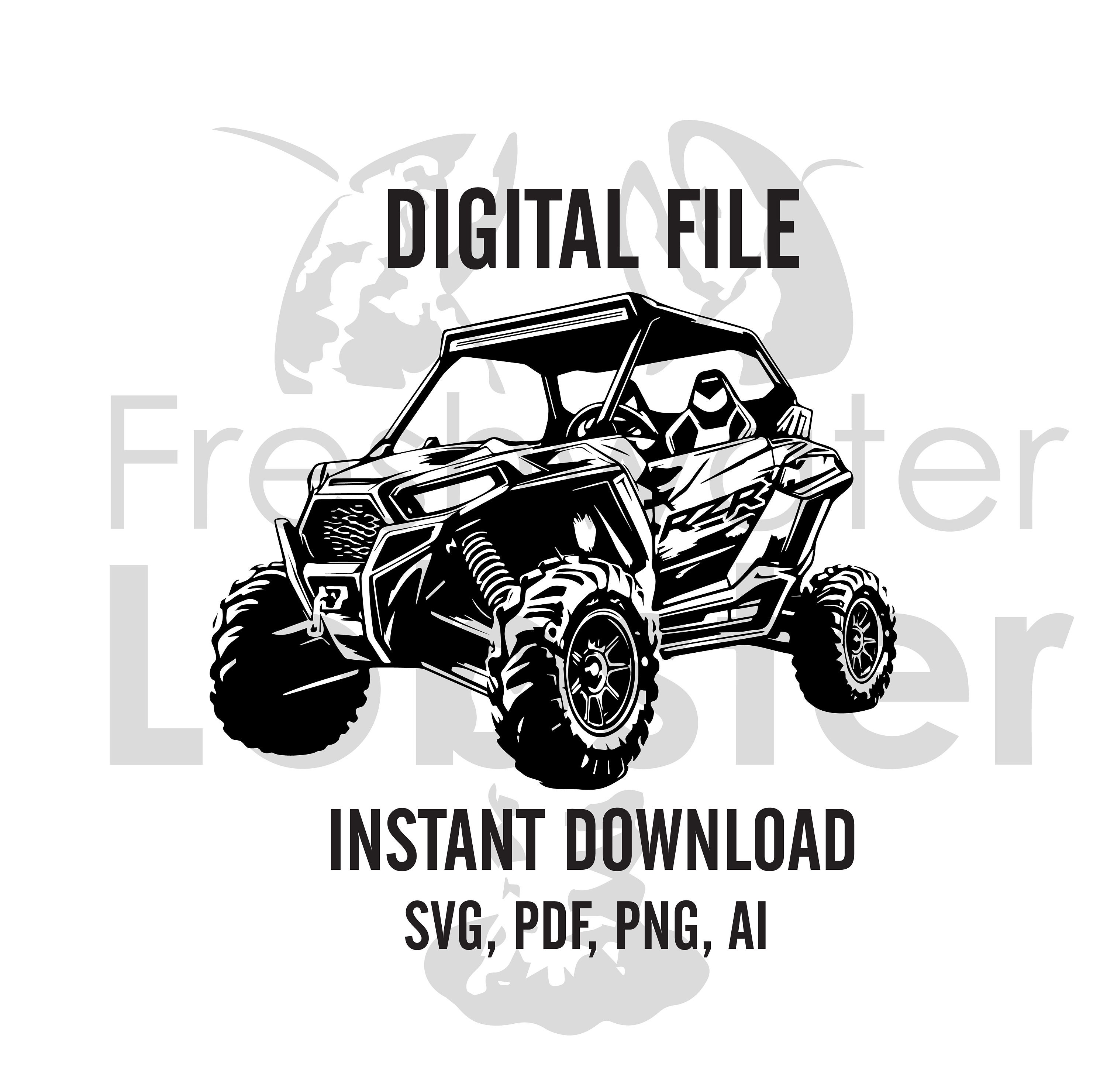 RZR 1000 Vector Image | Svg, Ai, Pdf, Png | Side by Side, Sxs, SSV ...
