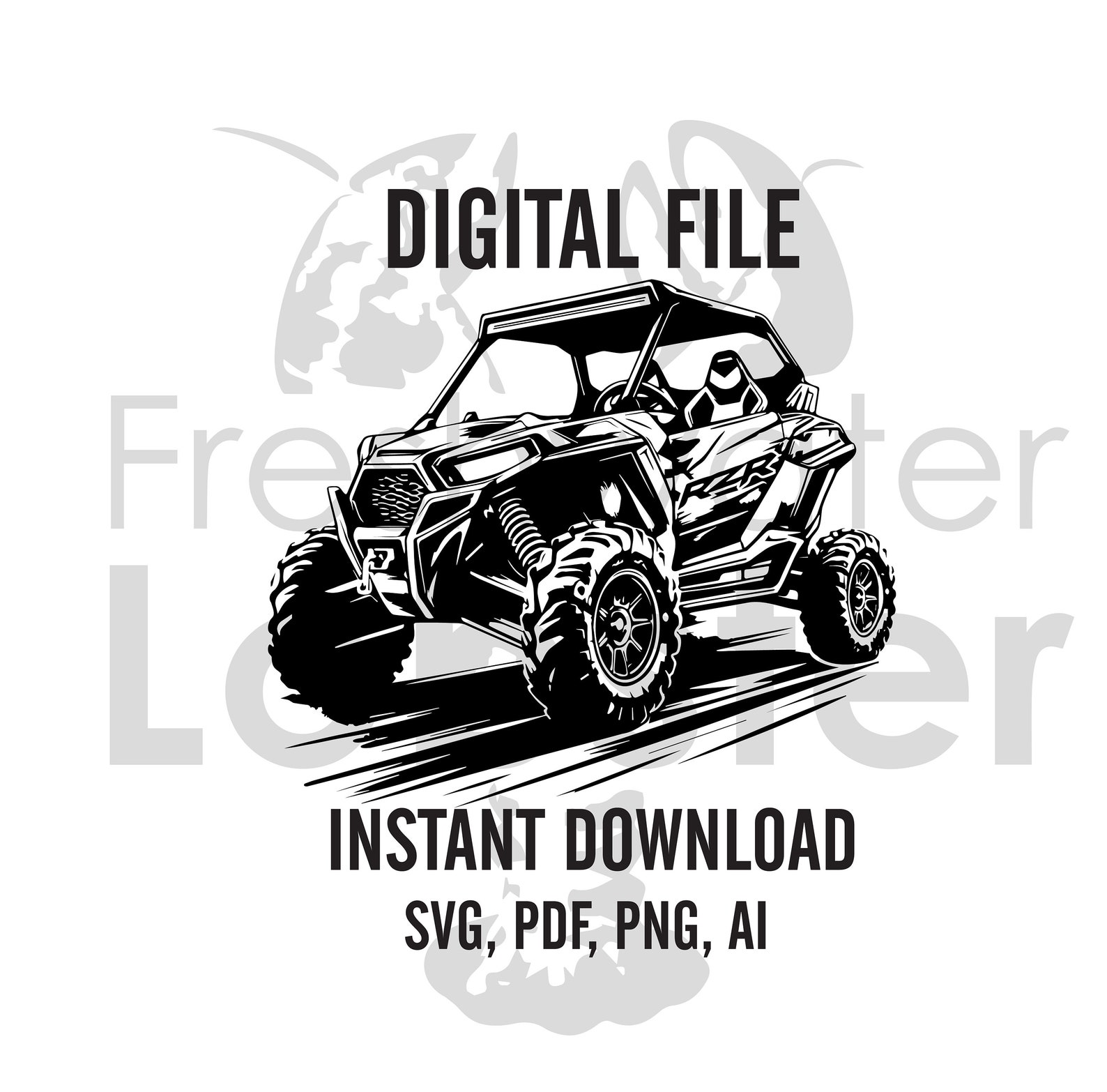 RZR 1000 Vector Image | Svg, Ai, Pdf, Png | Side by Side, Sxs, SSV ...