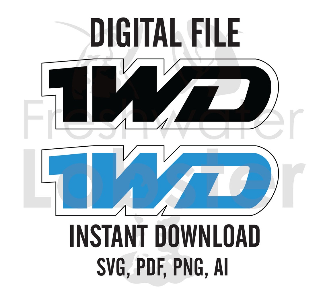 One Wheel Drive Logo Digital Download | Svg, Png, Ai, Pdf | 1WD | One ...