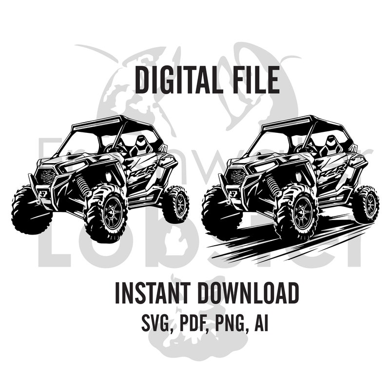 RZR 1000 Vector Image Svg, Ai, Pdf, Png Side by Side, Sxs, SSV Digital ...