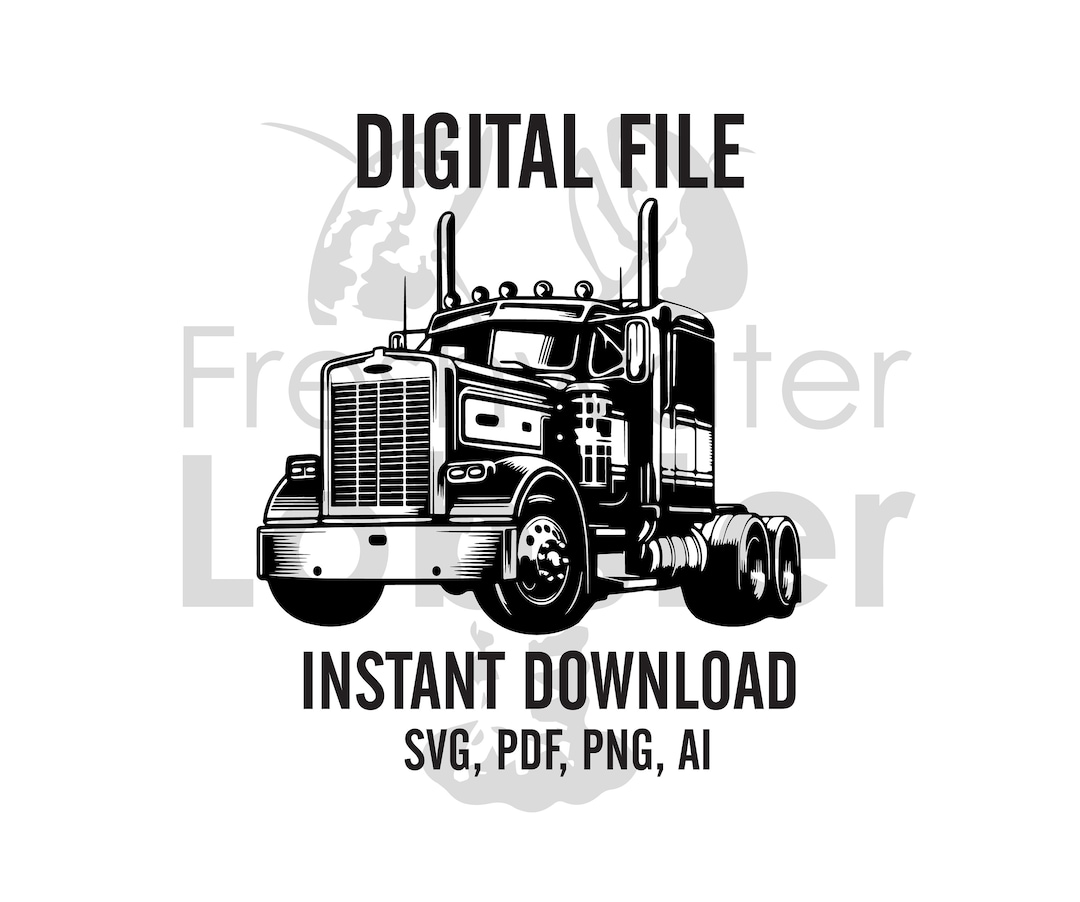 Peterbilt 379 Vector Image | Digital Image Download | .ai .svg .png ...