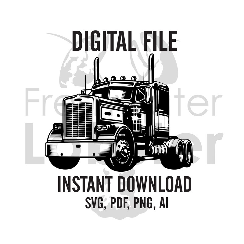 Peterbilt Truck Svg - Etsy