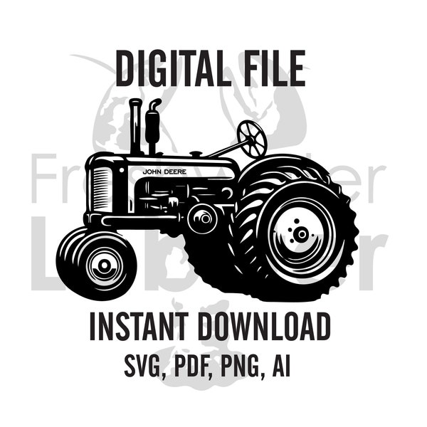 John Deere Tractor Svg - Etsy