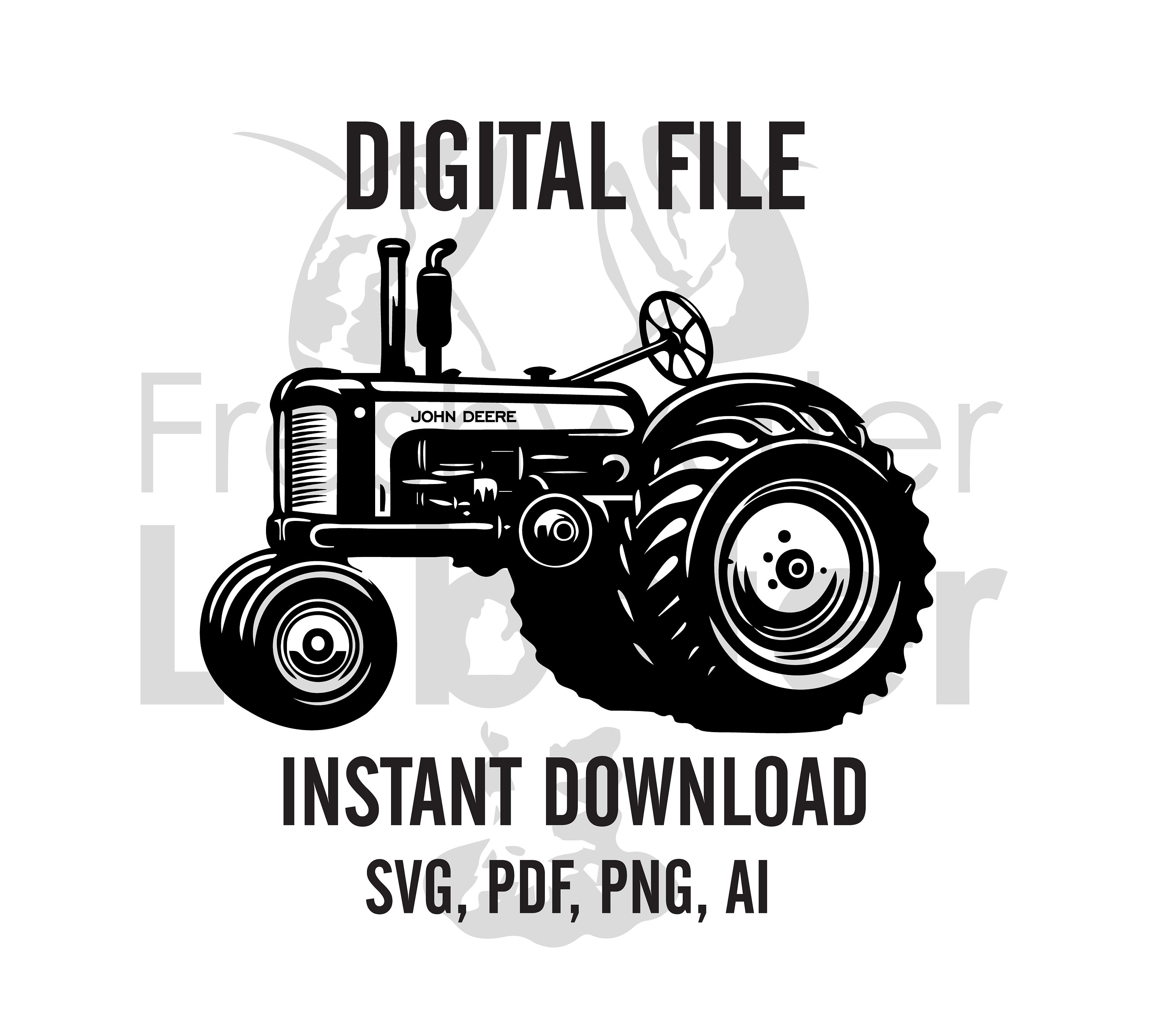 John Deere Model A Vector Image | Digital Image Download | .ai .svg ...