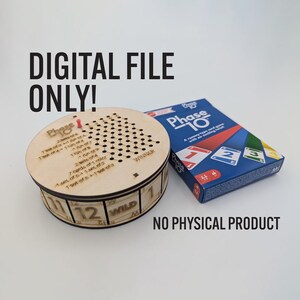 Phase 10 Card Box Digital Laser File | Svg, Pdf, Png, Ai | Instant ...