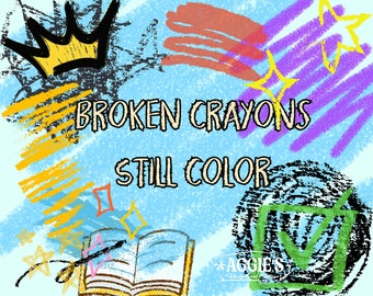 Broken Crayons Still Colour Png File Sublimation Image - Etsy