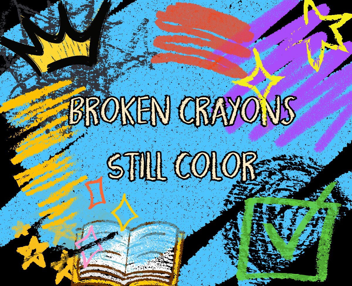 Broken Crayons Still Color PNG - Etsy
