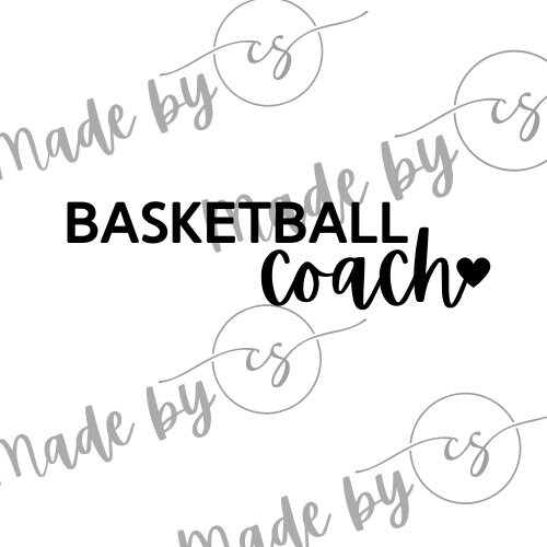 Basketball Coach SVG - Etsy